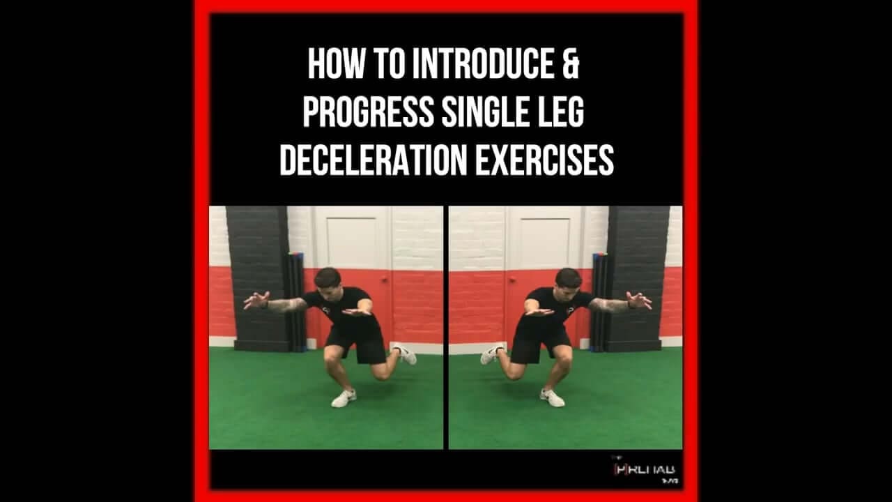 How To Introduce And Progress Single Leg Deceleration Exercises - [P]rehab