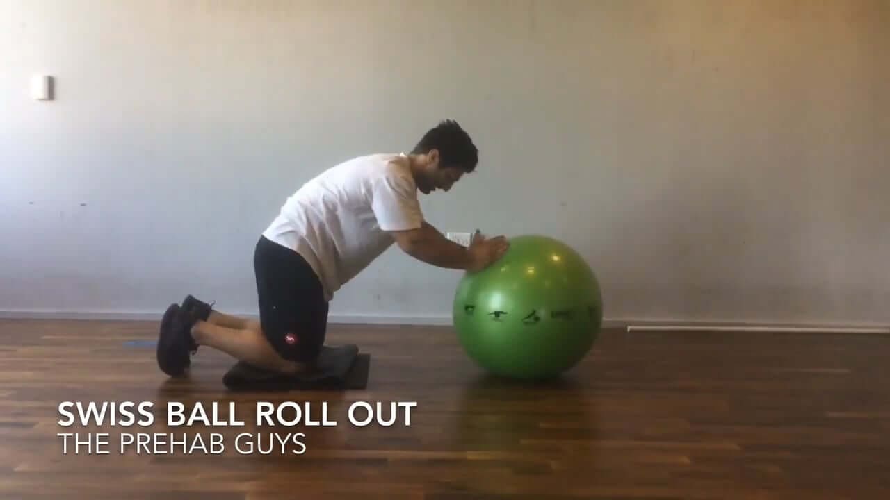 Swiss Ball Core Roll Out - [P]rehab