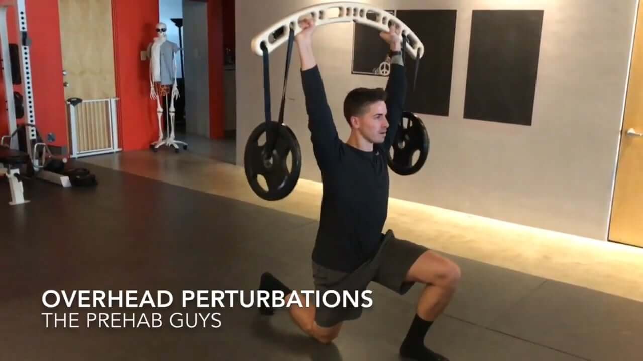 Alternating Lunges With Overhead Press With The Yoak - [P]rehab