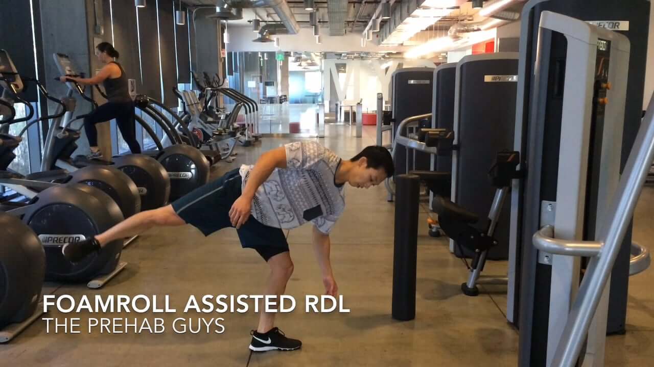 Single Leg RDL With Foam Roller - [P]rehab