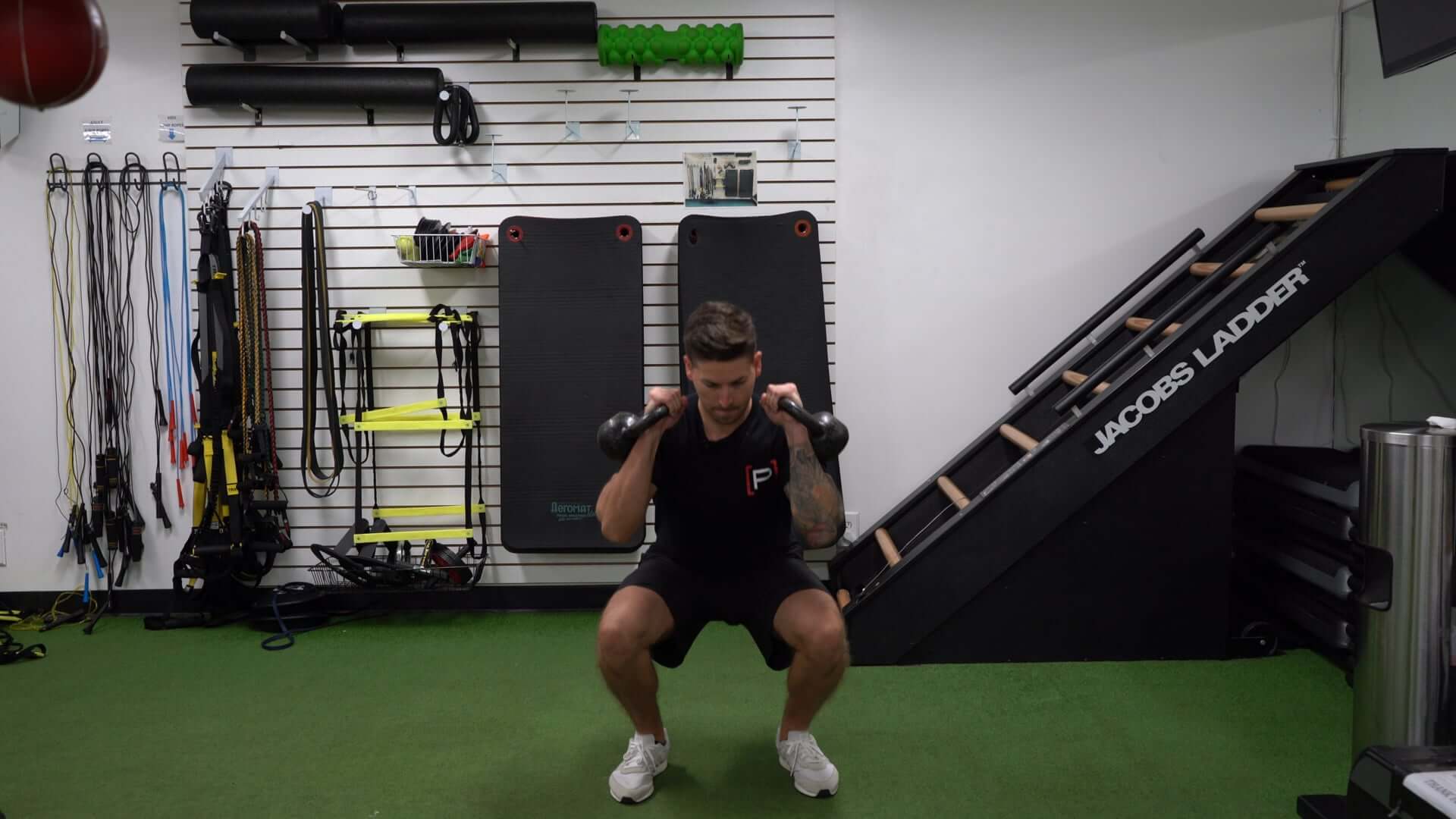 Front Rack Squat With Kettlebells - [P]rehab