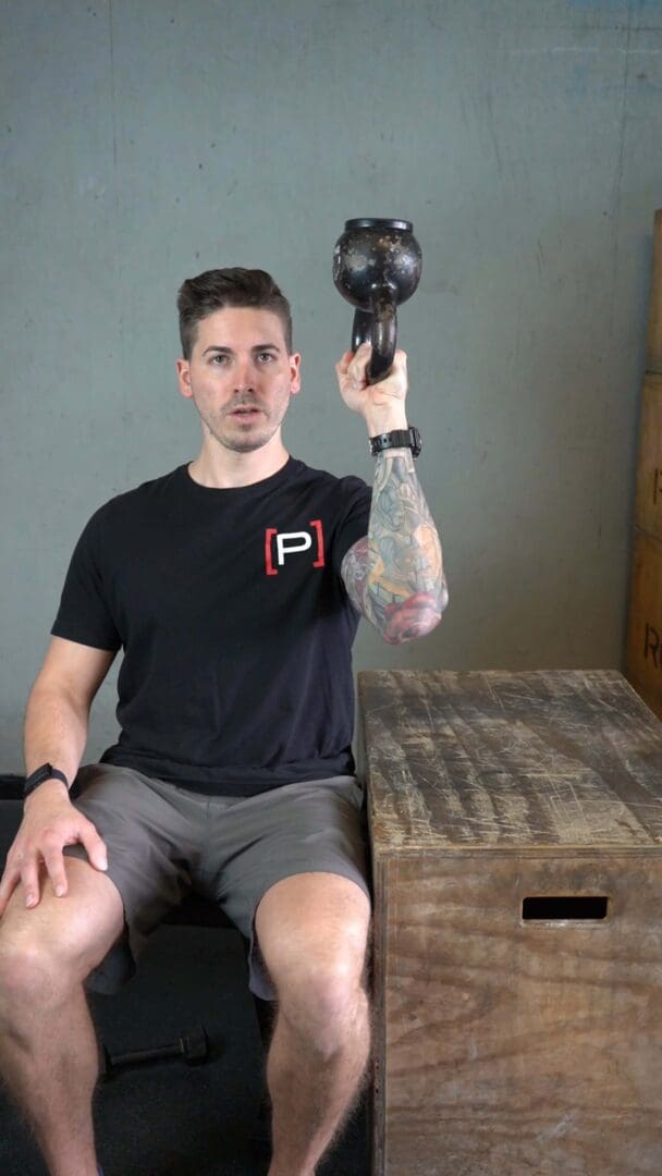Single Arm Overhead Press Isometrics - 90/90, Upside Down Kettlebell ...