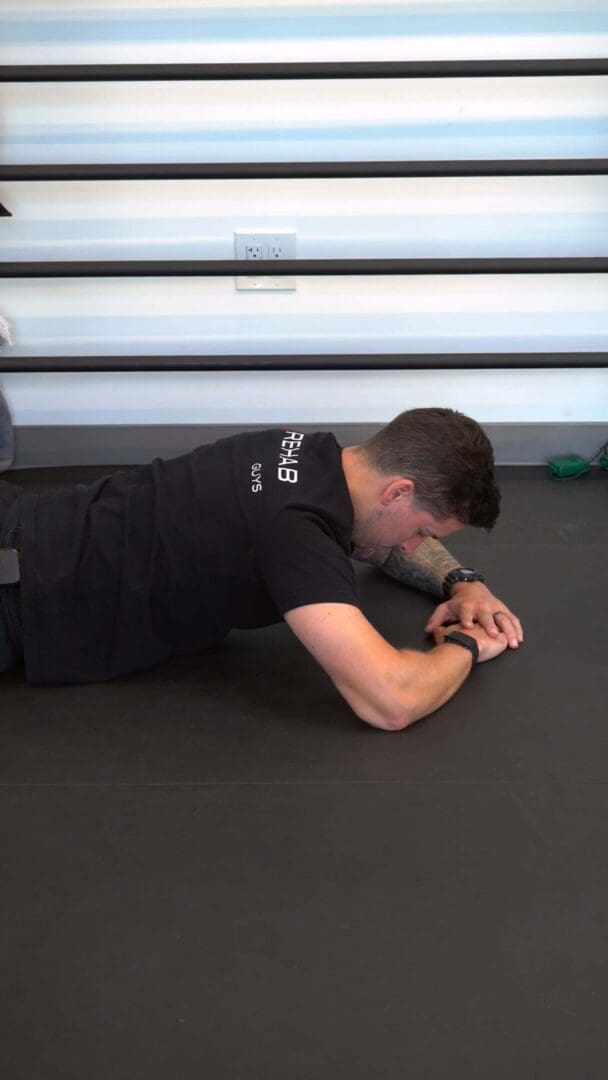 Prone Press Up - Arms High - [P]rehab
