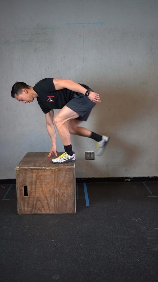 Counter Movement Linear Vertical Box Jump - [P]rehab