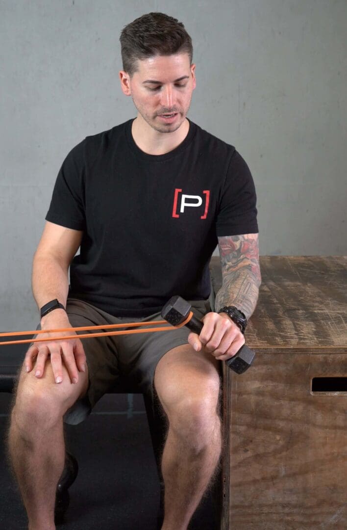 Elbow Supination - Elbow Bent, Dumbbell - [P]rehab