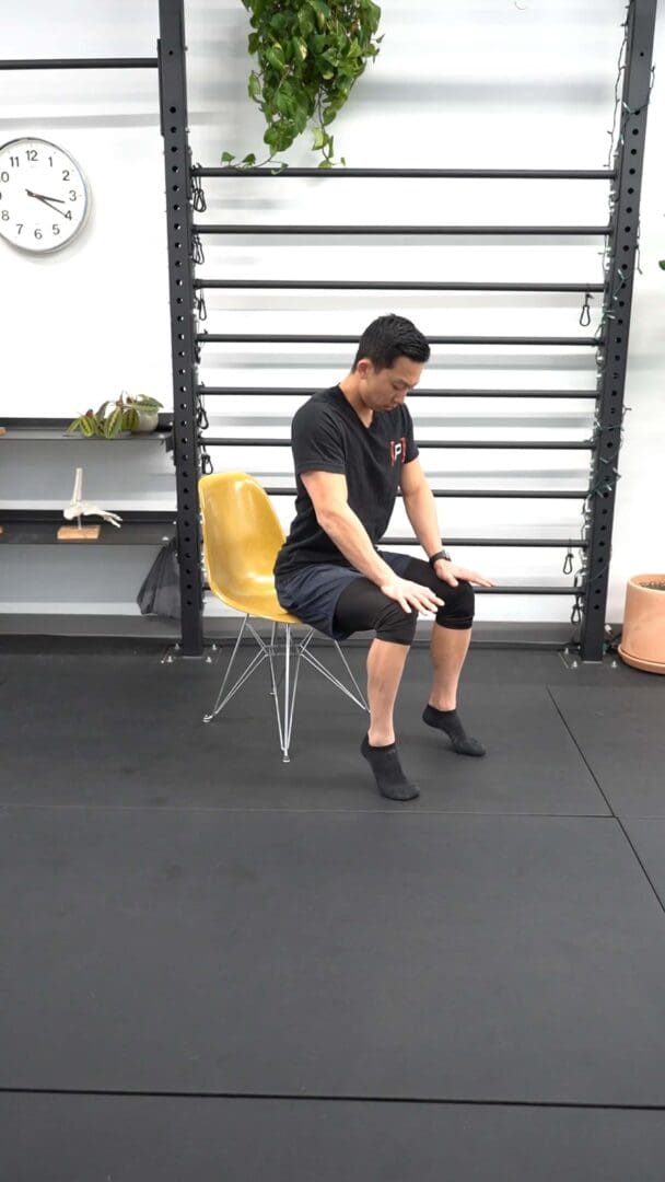 Seated Heel Raises - [P]rehab