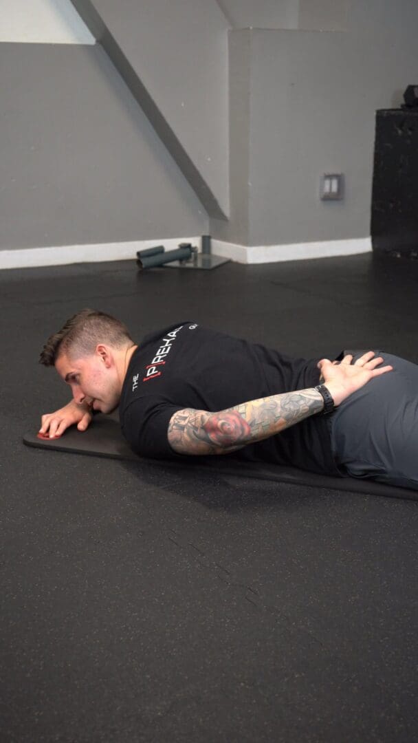 Prone Shoulder Internal Rotation Lift Off - [P]rehab
