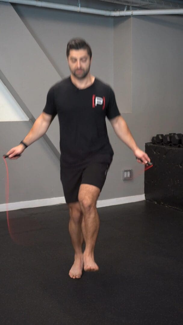 Alternate Single Leg Jump Rope - [P]rehab
