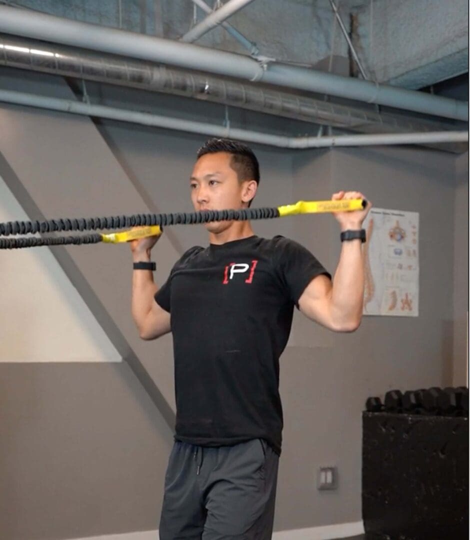 Resisted Overhead Press - Band - [P]rehab