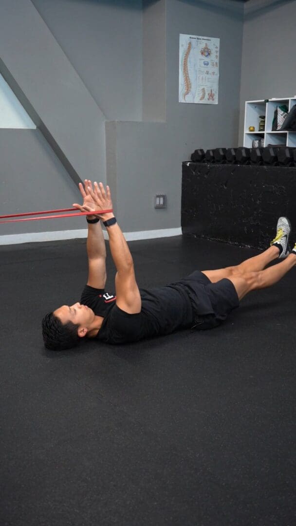 Dead Bug - Anti Extension, Legs Together, Band - [P]rehab