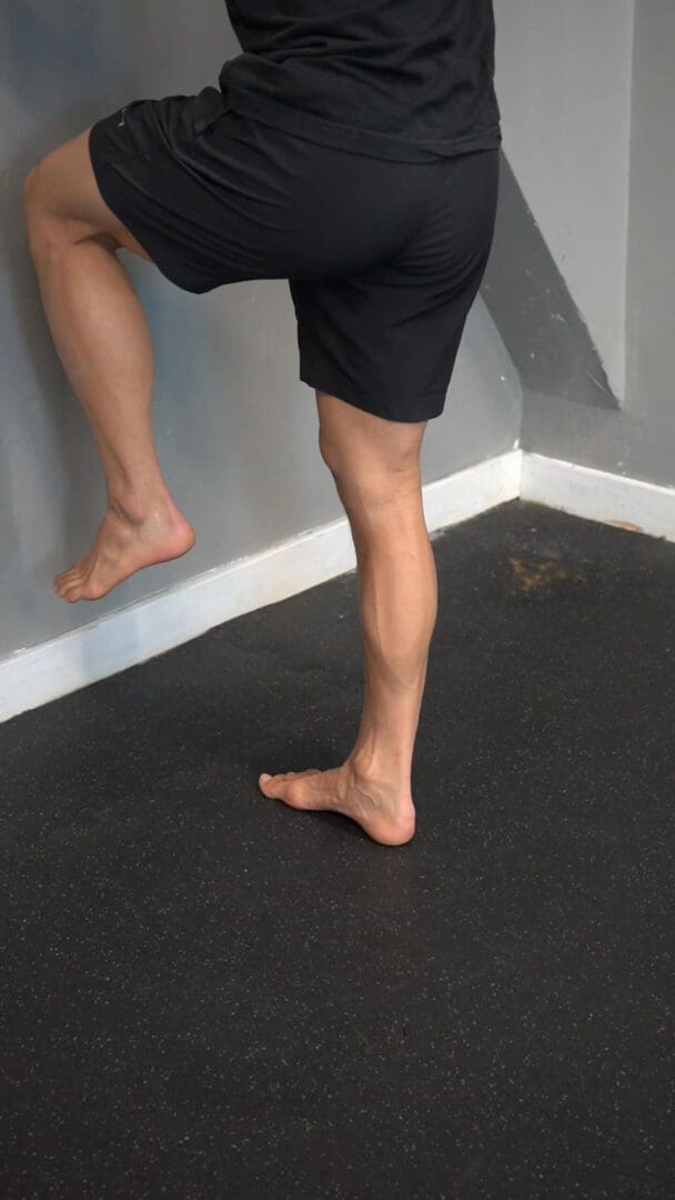 Single Leg Short Foot - Wall Support - [P]rehab