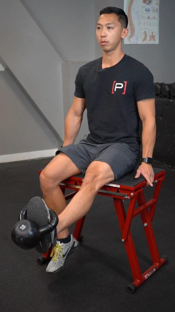 Long Arc Quad - Dorsiflexion Bias, Kettlebell - [P]rehab