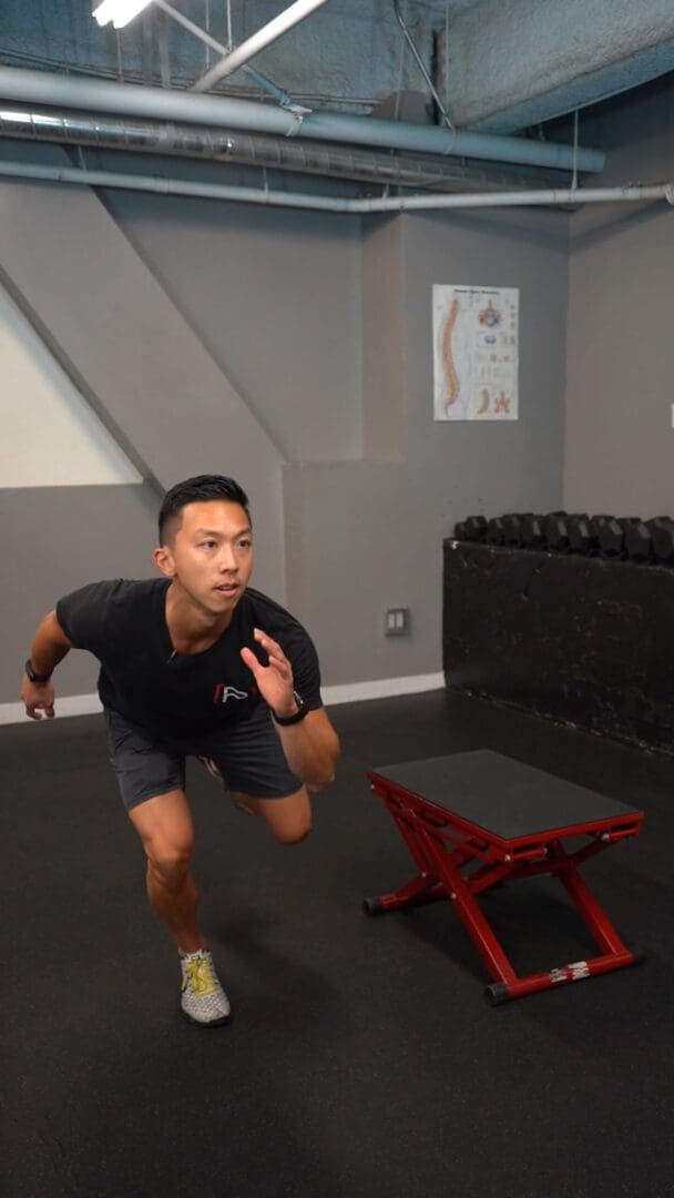 Single Leg Lateral Depth Drop - Outside - [P]rehab