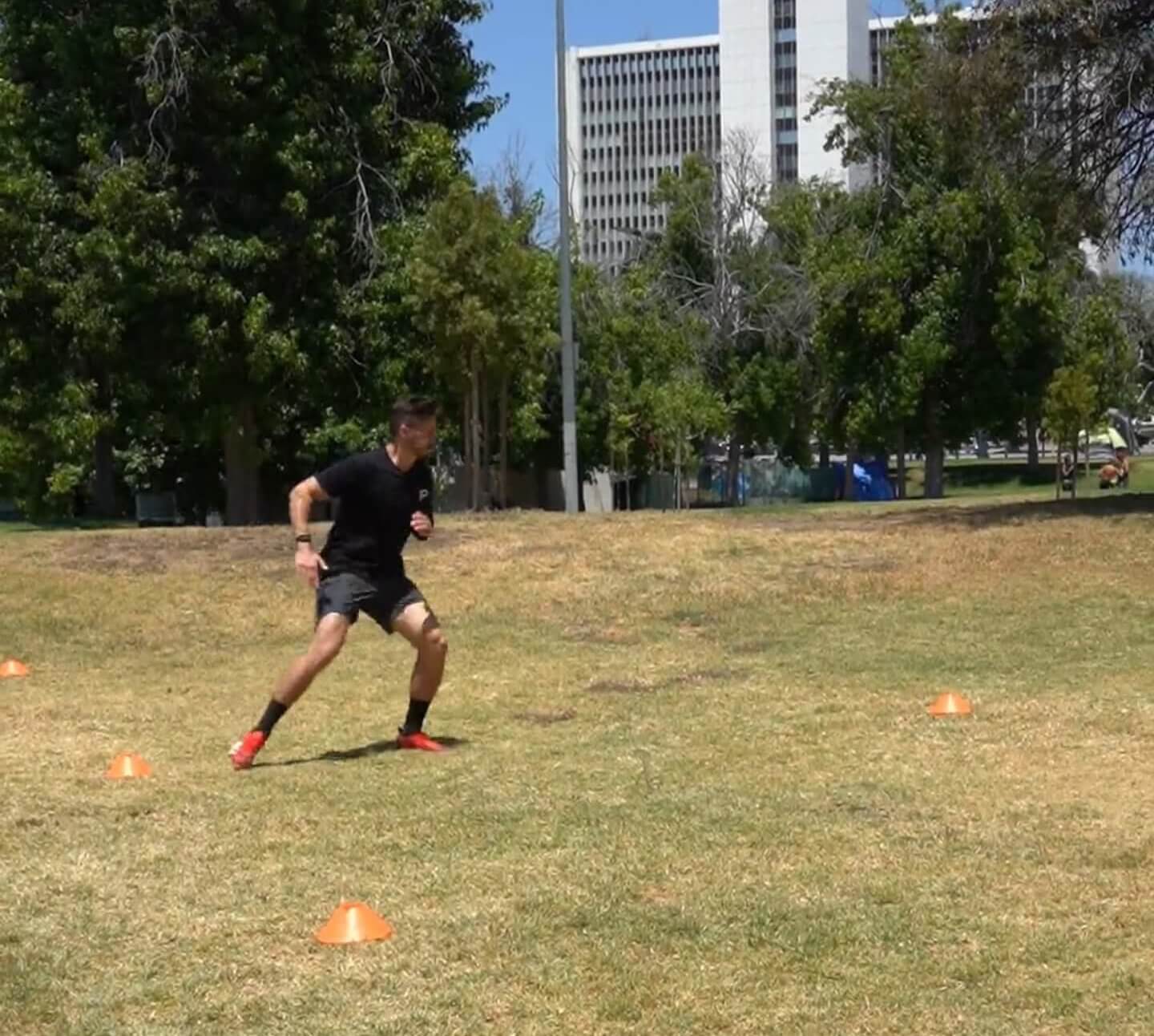 Agility Drill - Deceleration To Lateral Shuffle - [P]rehab
