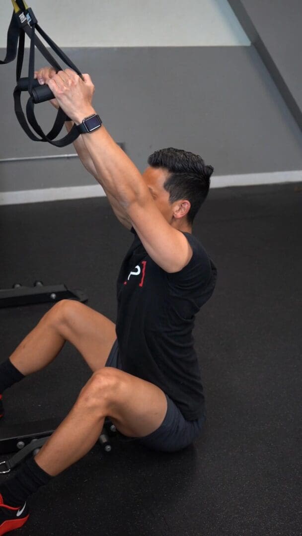 Seated Scapular Pull Up - TRX - [P]rehab