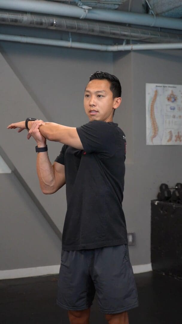 Standing Shoulder Cross Body Stretch - Rhomboid - [P]rehab