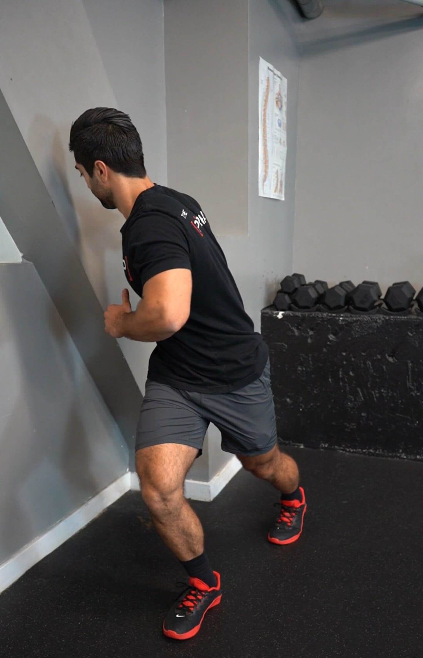 Thoracic Spine Rotation Against Wall Stretch - Dynamic - [P]rehab