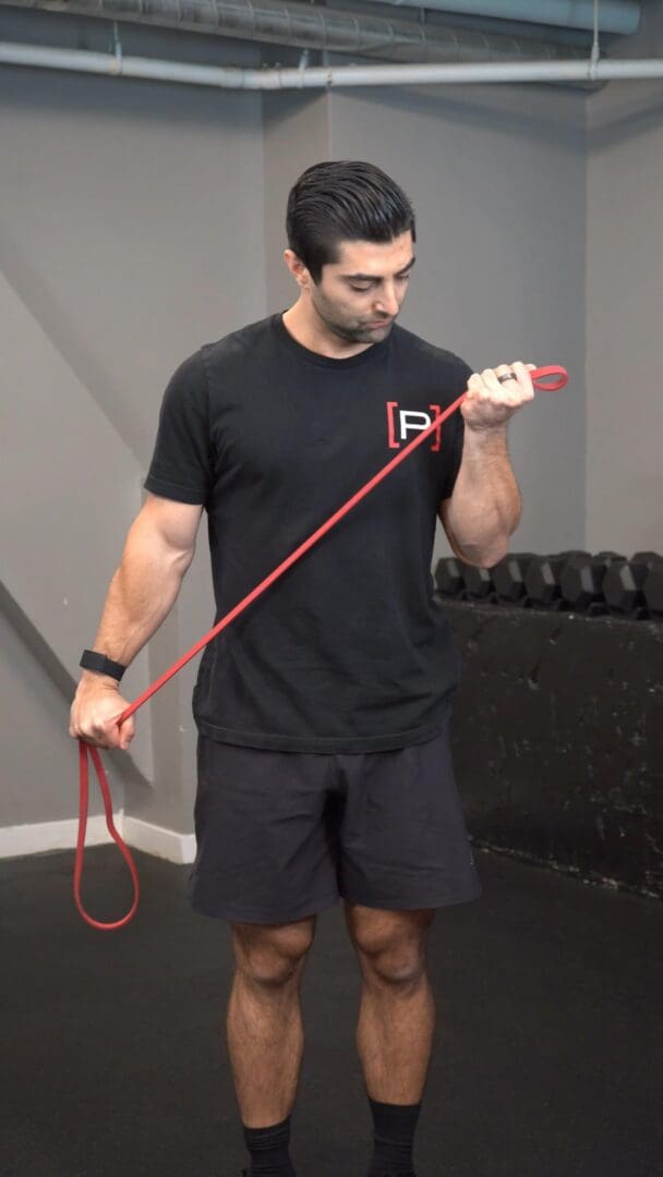 Isometric Elbow Band Pull Apart - [P]rehab