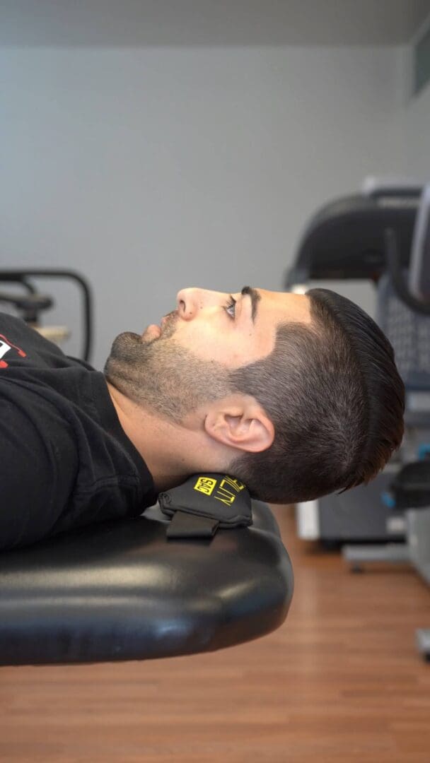 Supine Chin Tuck - Peanut - [P]rehab