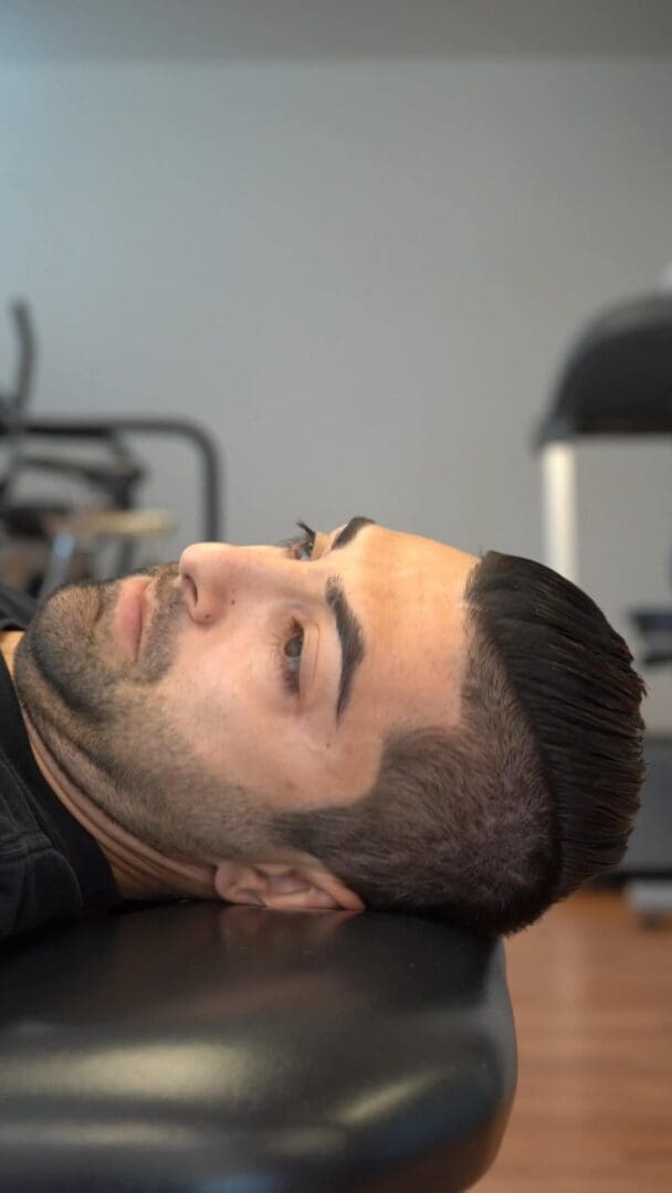 Supine Chin Tucks - Rotation - [P]rehab