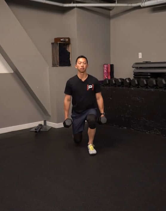 Anterior Lunge - Walking, Dumbbell - [P]rehab