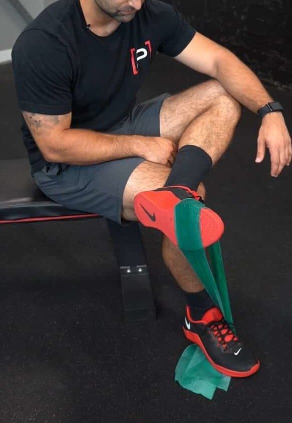 Seated Ankle Inversion - Band - [P]rehab