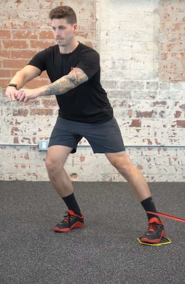 Lateral Lunge - Slider, Band - [P]rehab