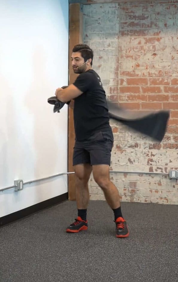 Towel Scoop Toss - Step Back - [P]rehab