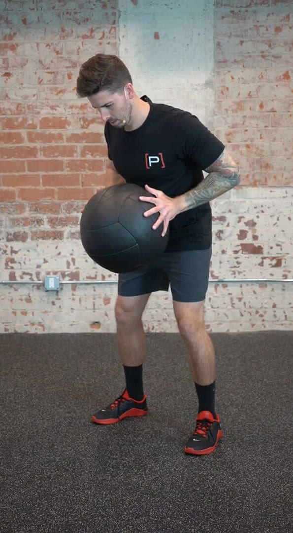 Medball Push Toss - To Ground - [P]rehab