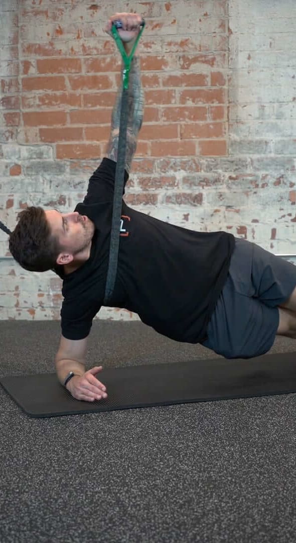 Side Plank Thread The Needle - Band - [P]rehab