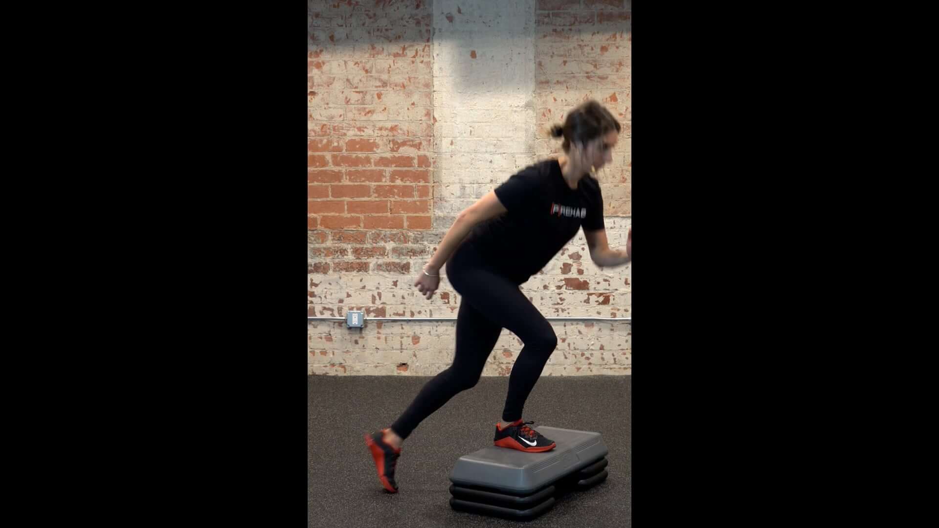 Curtsey Step Down To Single Leg Balance - [P]rehab