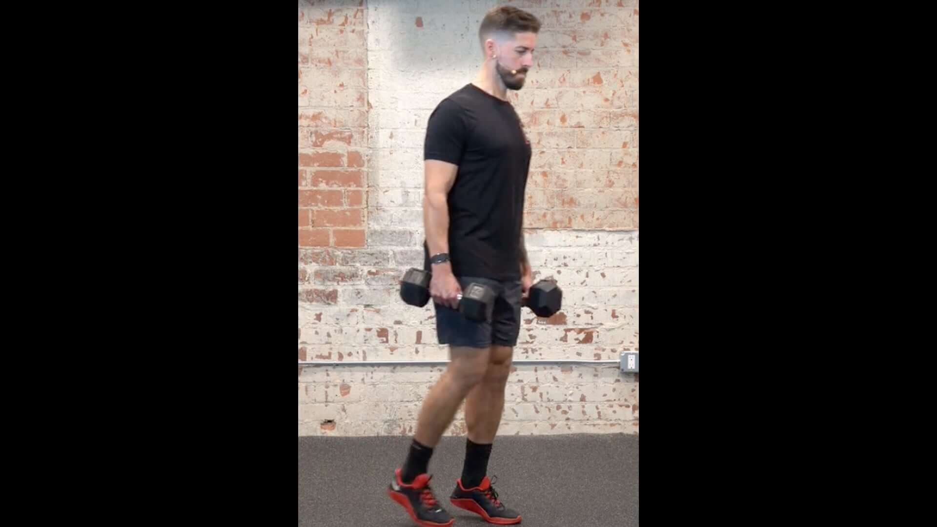 Farmer Carry - Dumbbell, On Toes - [P]rehab