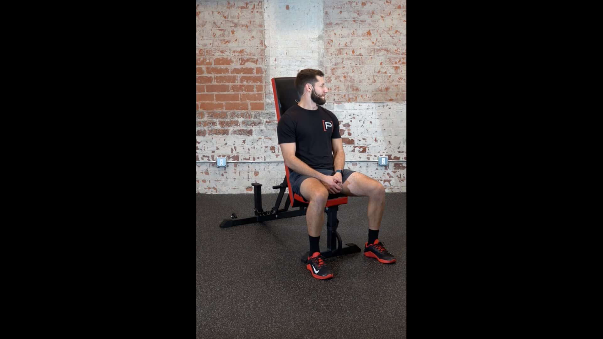 Seated Chin Tuck - Rotation - [P]rehab