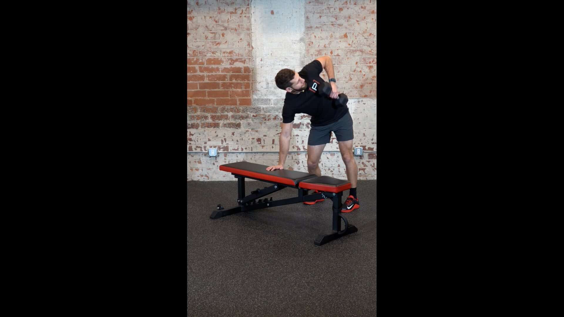 Single Arm Bent Over Row - Rotation, Dumbbell - [P]rehab