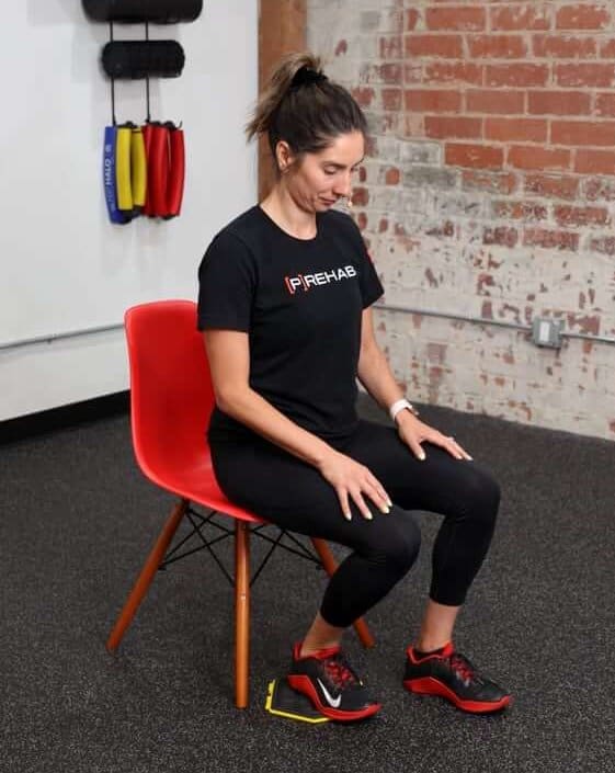 Seated Ankle Dorsiflexion - AAROM - [P]rehab