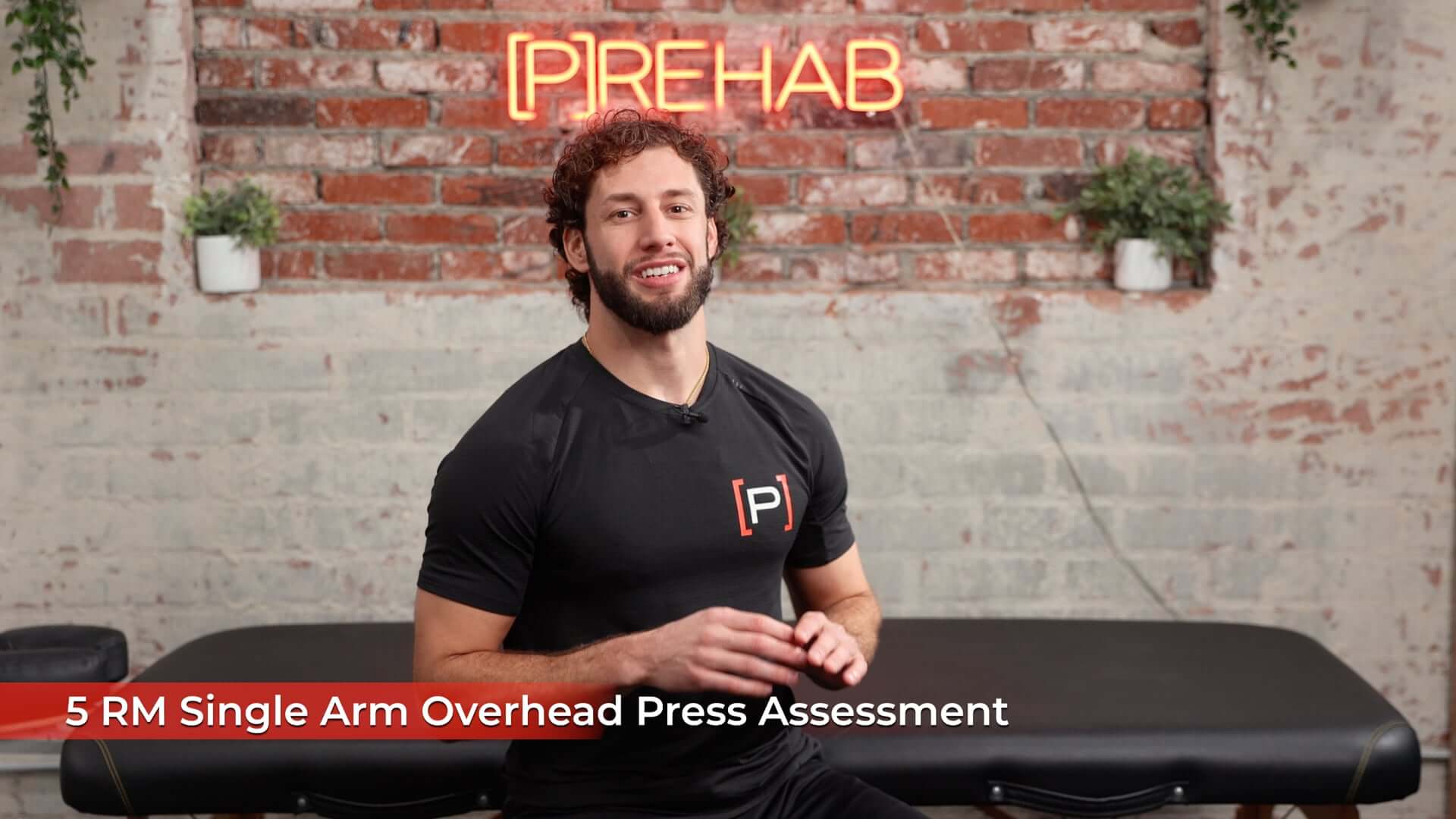 5 RM Single Arm Overhead Press Assessment - [P]rehab