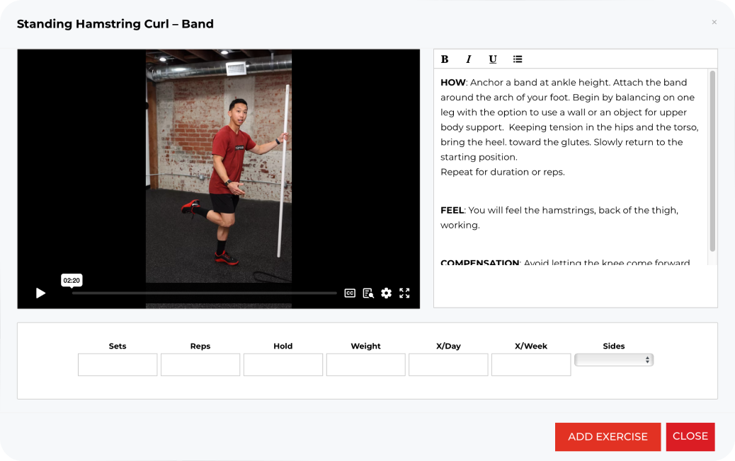 Prehab Exercise Library Access - [P]rehab